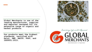 Lemongrass oil extracts from global merchants | PPTX