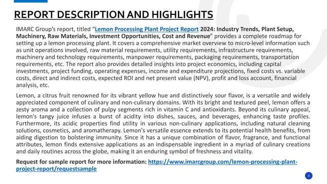 Lemon Processing Plant Project Report.pptx