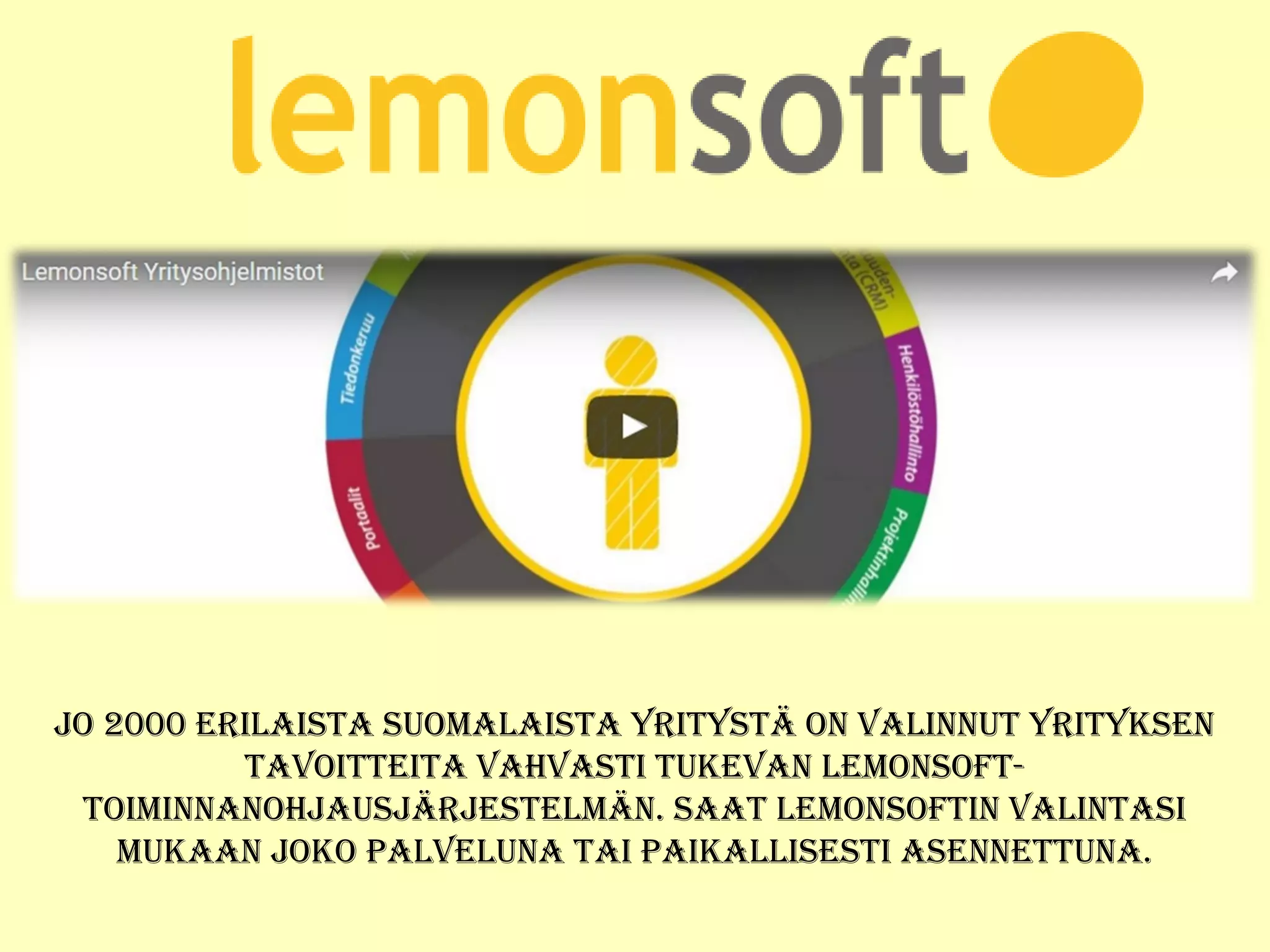 Lemonsoft toiminnanohjaus - Work Leader Finland Oy | PPT