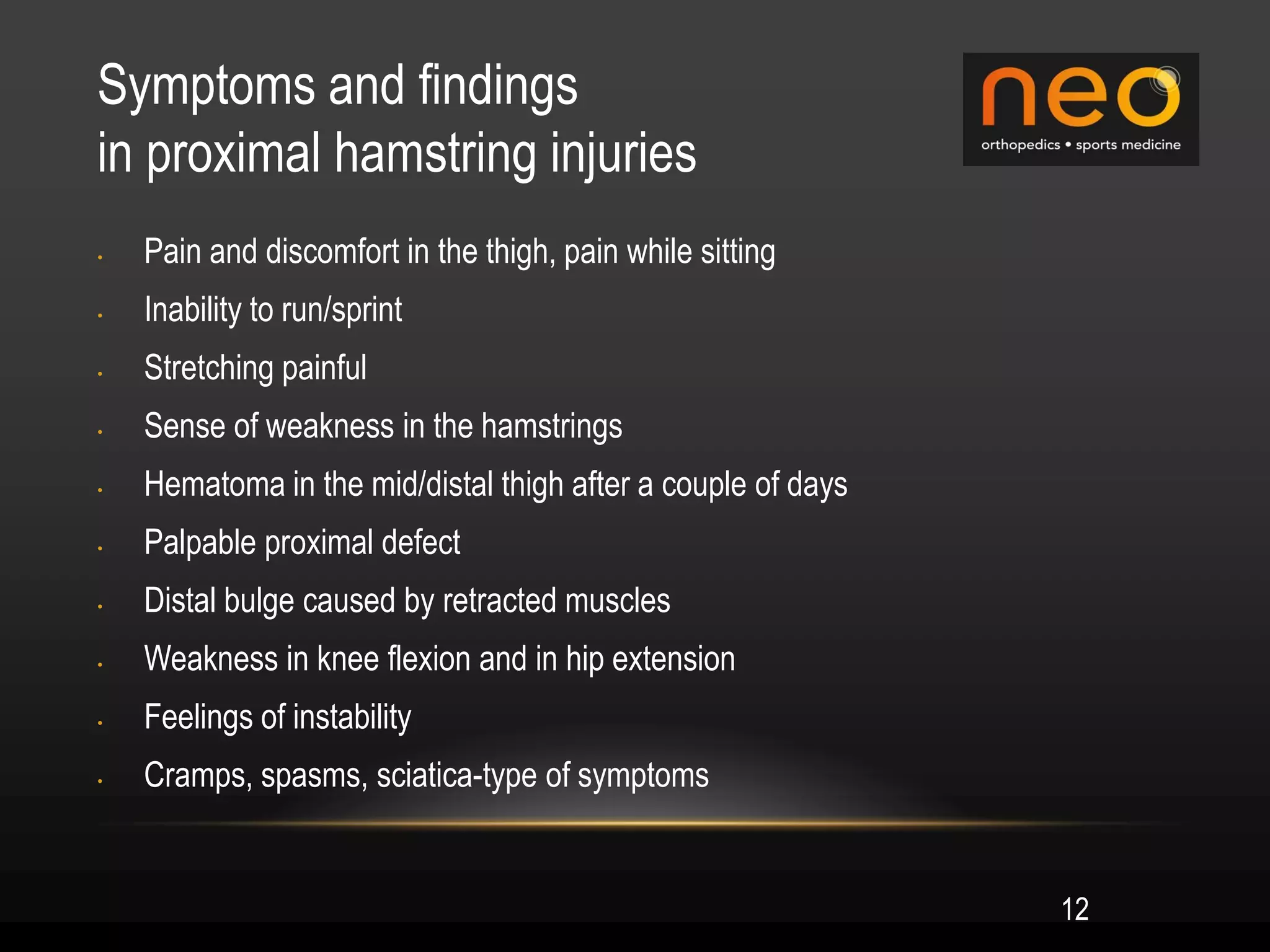 Lasse Lempainen - Hamstring injuries: When is surgery indicated? | PPT