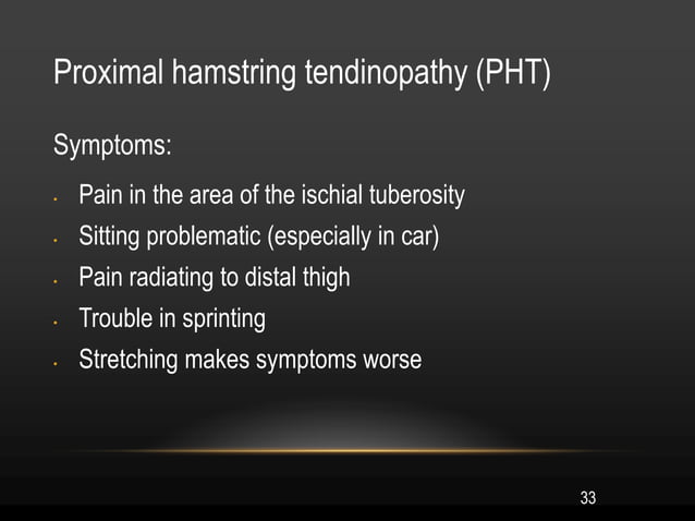 Lasse Lempainen - Hamstring injuries: When is surgery indicated? | PPT