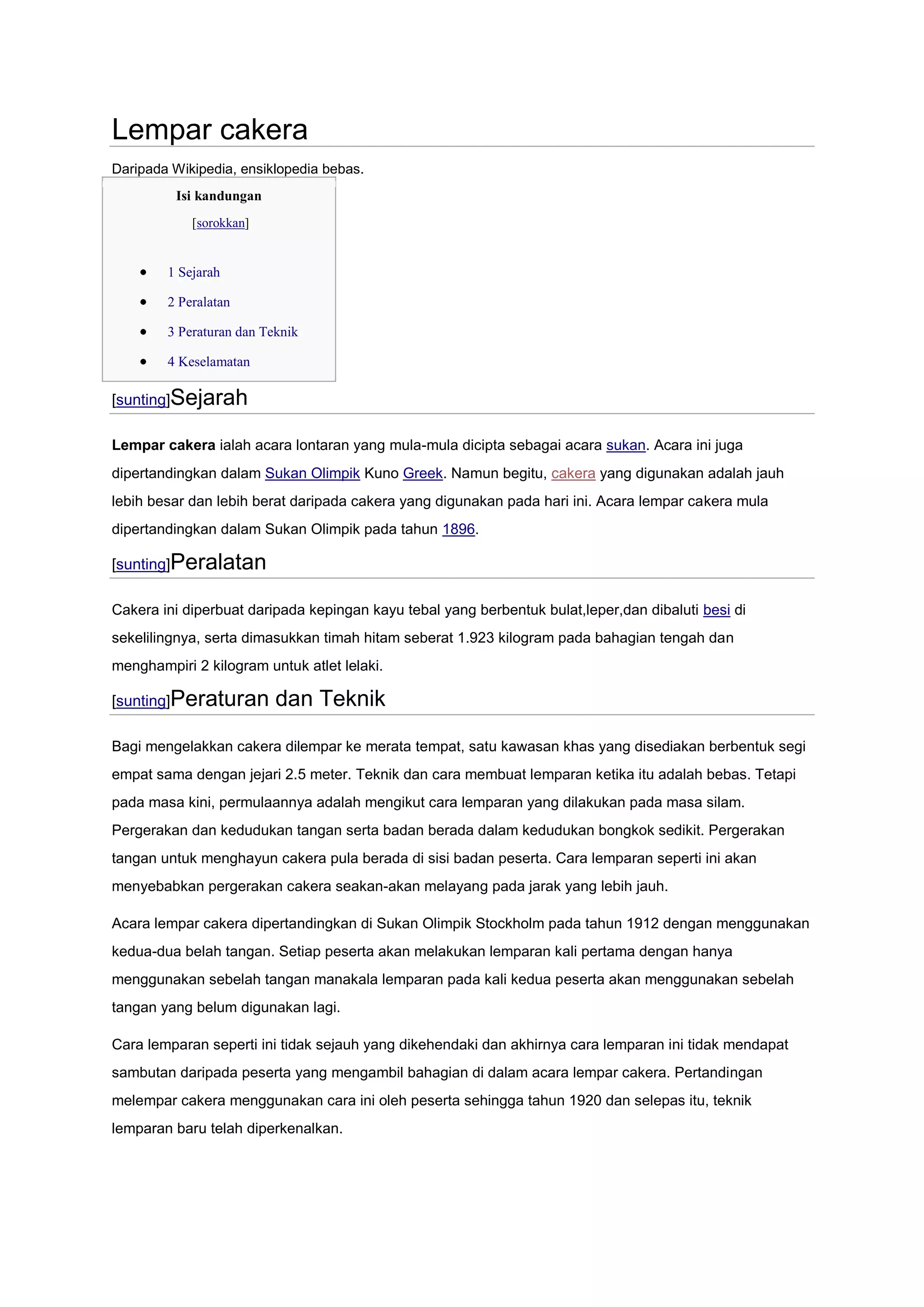 Lempar cakera 3 | DOCX