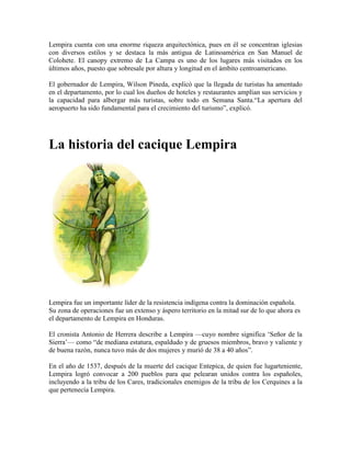 Lempira | PDF