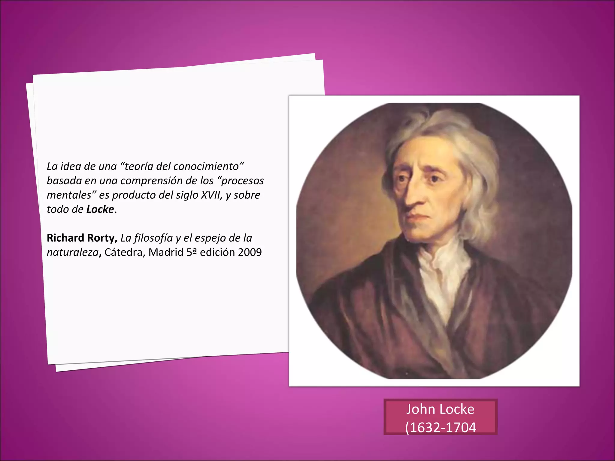 L’empirisme de John Locke (introducció) | PPT