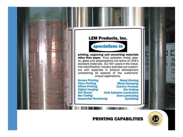 LEM Products, Inc Water Utility Identification | PPT