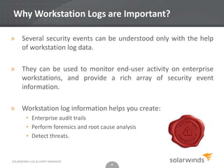 Why Workstation Log Management is Crucial for Network Security? | PPT