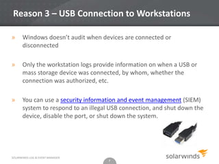 Why Workstation Log Management is Crucial for Network Security? | PPT