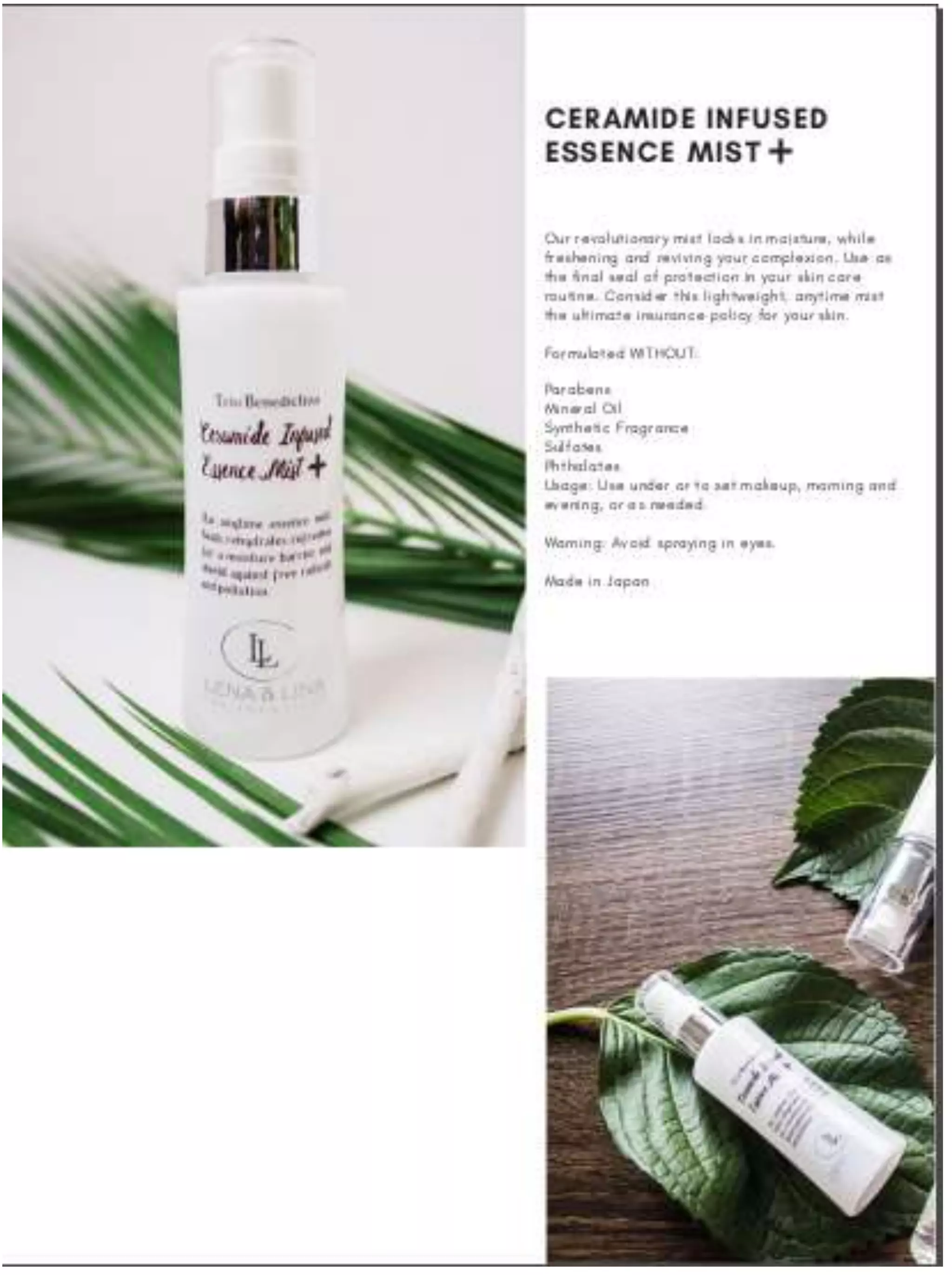 World's First Natural Human-Type Ceramide - Lena and Lina San Francisco ...