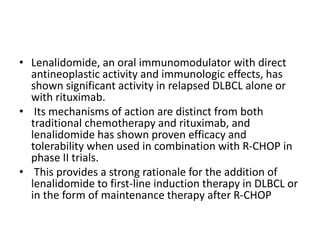 Lenalidomide maintenance compared with placebo in responding elderly | PPTX