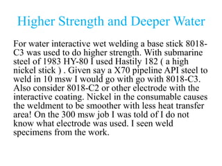 Len andersen 914 536-7101 underwater welding engineer | PPTX