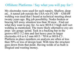 Len andersen 914 536-7101 underwater welding engineer | PPTX