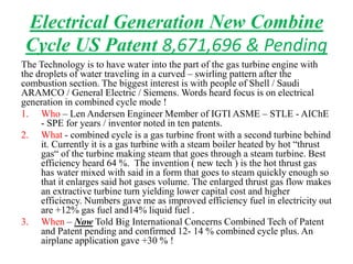 Len Andersen Water Swirled into Gas Turbine Technology 914-237-7689 ...