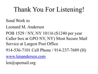 Len Andersen Water Swirled into Gas Turbine Technology 914-237-7689 ...