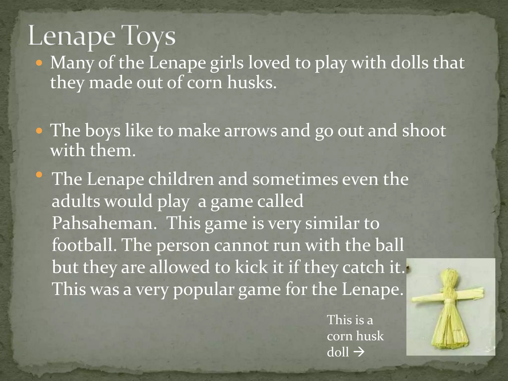 Lenape arts & crafts matt | PPTX