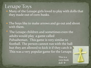 Lenape arts & crafts matt | PPTX