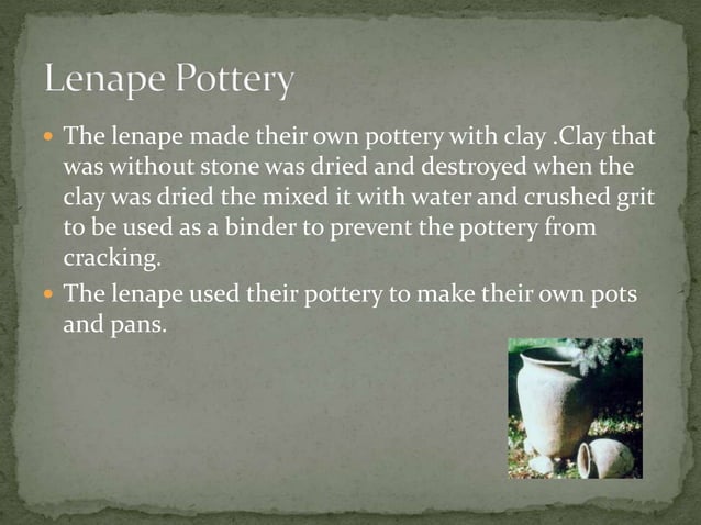 Lenape arts & crafts matt | PPTX