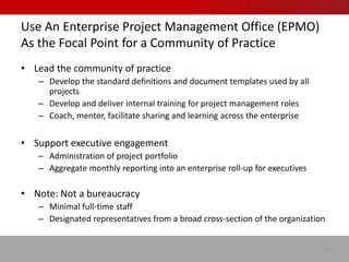 Enterprise Project Management | PDF