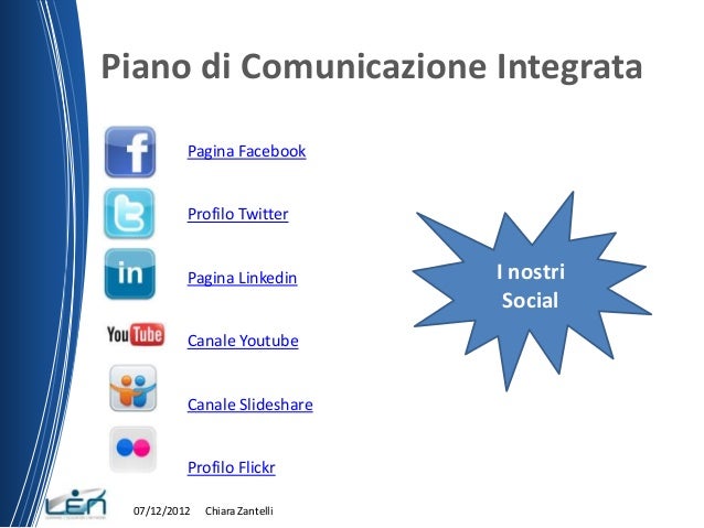 Piano di Comunicazione Integrata Piano di Comunicazione Integrata