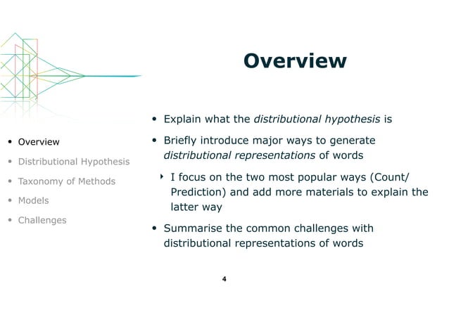 A Review Of Distributional Models Of Word Meaning Lenci 2018 Ppt