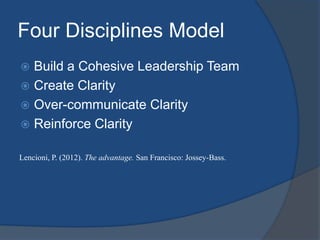 Lencioni organizational health | PPTX