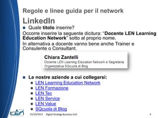 Visibilità online dei professionisti LEN learning Education Network | PPT