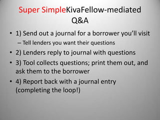 Lender Questions explanation | PPTX
