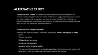 Lending and Alternative Credit Models 2 (1)[1].pptx