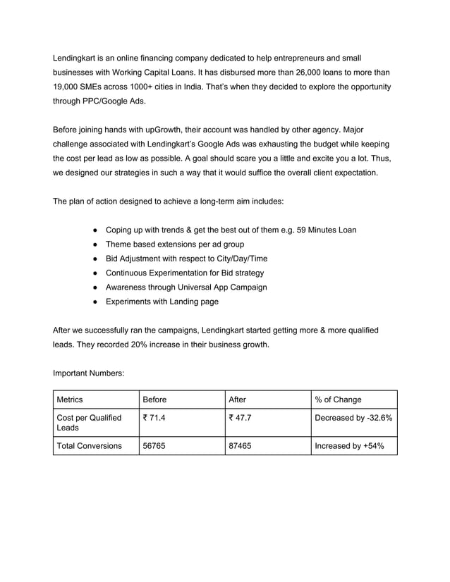 Lendingkart case study | PDF | Business Loans | Business Banking & Finance