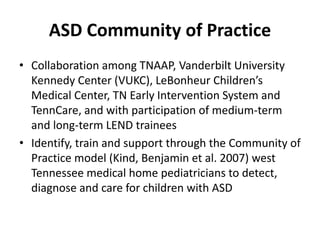 ASD Community of Practice Model | PPT