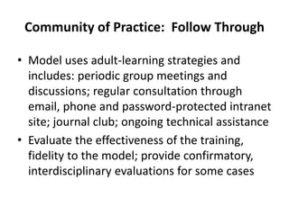ASD Community of Practice Model | PPT