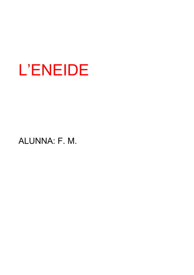 L'eneide | PDF