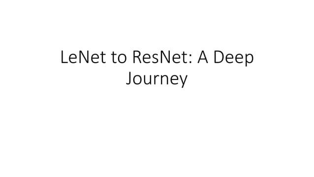 LeNet to ResNet | PDF | Computer Networking | Computing