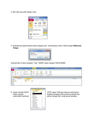 Lengkap Microsoft Access Langkah Demi Langkah | PDF