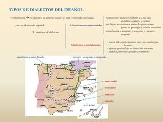 dialectos del español | PPTX