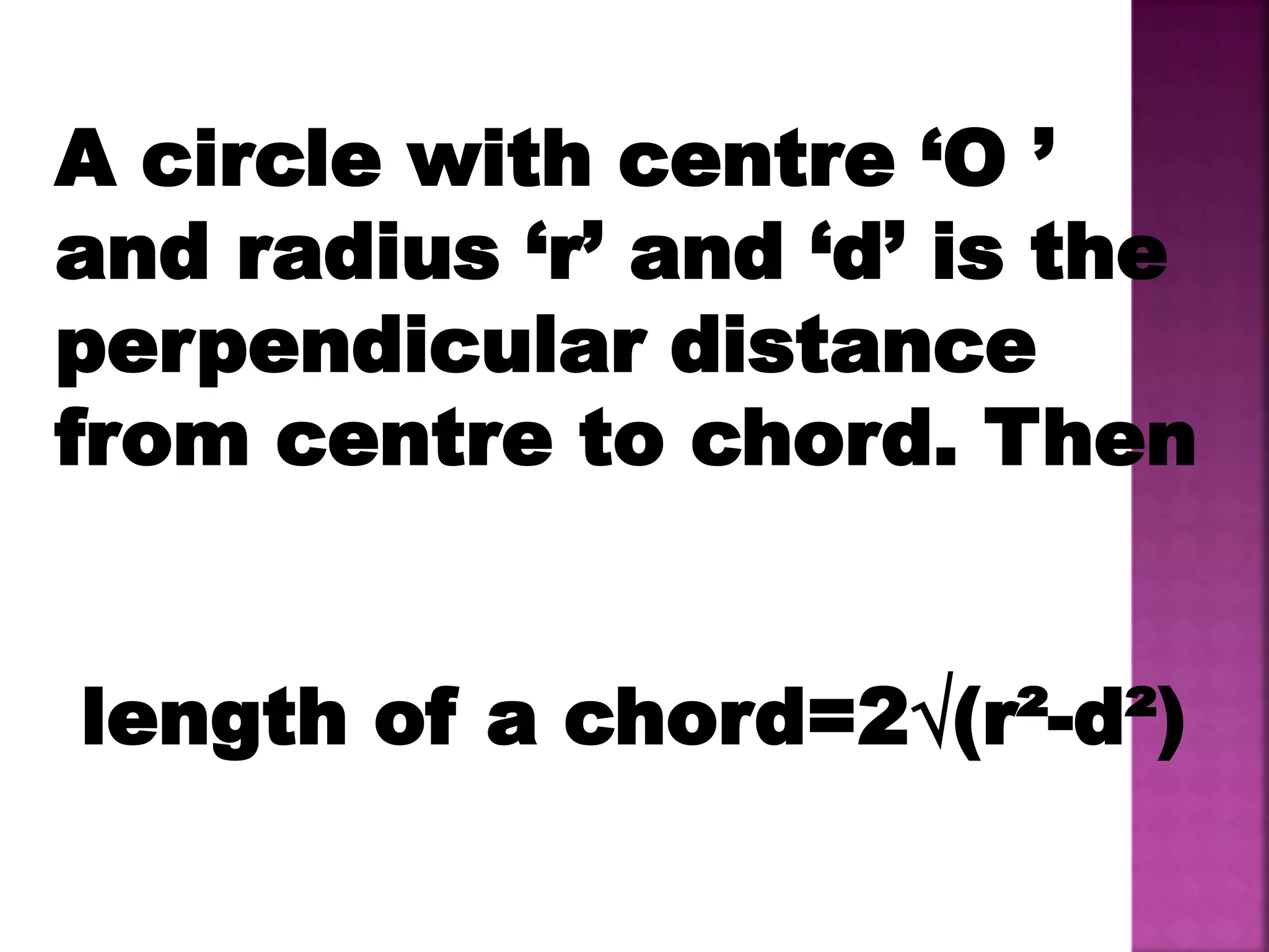 Length of the chord | PPTX