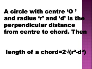Length of the chord | PPTX