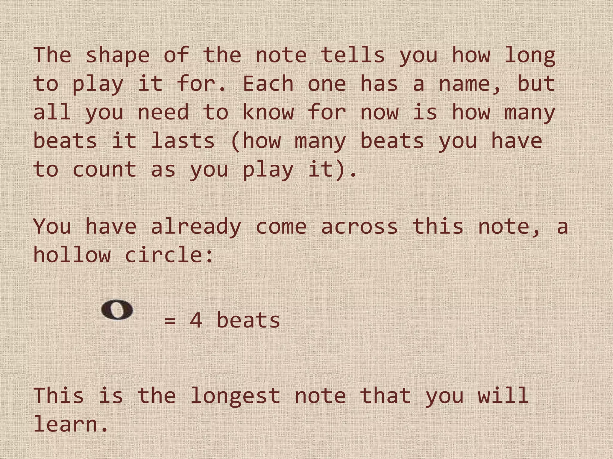 Lengths of notes | PPT | Free Download