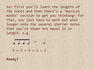 Lengths of notes | PPT