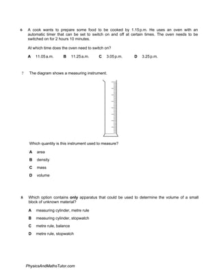 Length & Time (Multiple Choice) QP.pdf