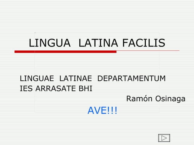 Lengua Latina Facil C T | PPT