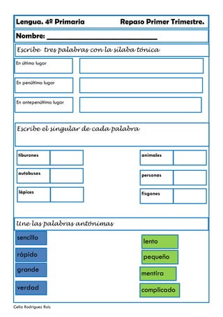 Lengua primaria-4 1 | PDF