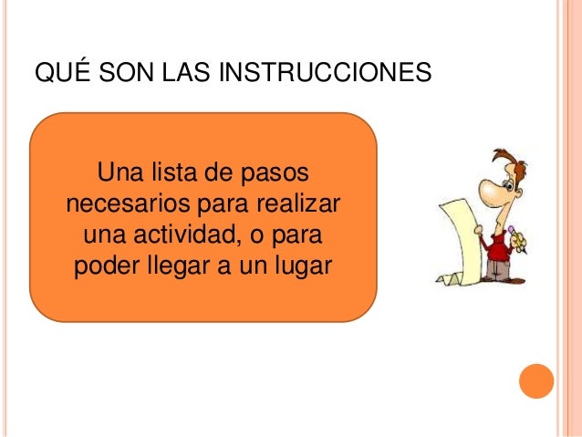Lengua B1 identificar instrucciones