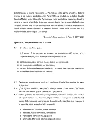 Examen de Lengua Castellana y literatura de la PAU 2025 en Cataluña | PDF