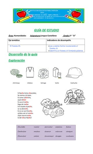 Lengua catellana grado 1 | PDF