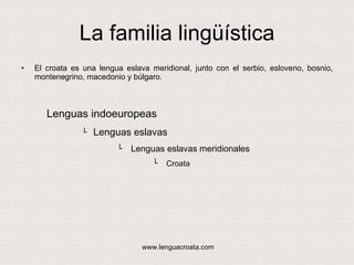 Lengua croata breve introducción | PPT