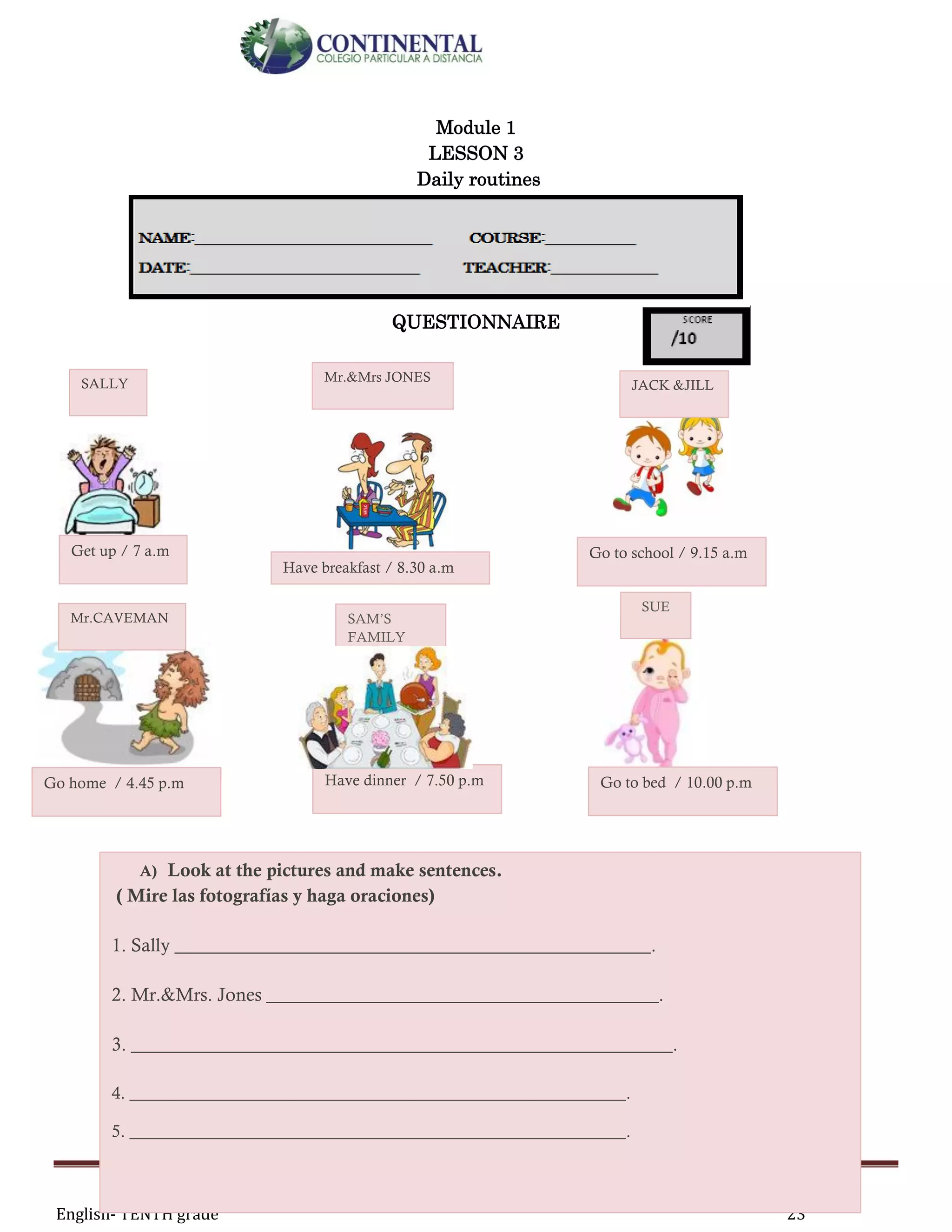 Modulo Lengua extranjera 8_año | PDF