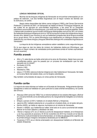 Lengua indigenas oficial | DOCX