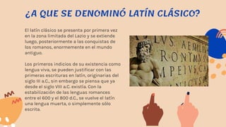 Lenguas del Latín | PPTX