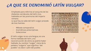 Lenguas del Latín | PPTX