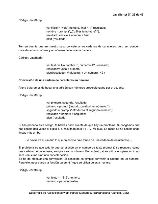 Lenguaje De Programacion Java Script 1 Pdf 